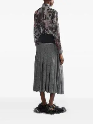 Erdem Floral-print Jacquard Turtleneck Sweater