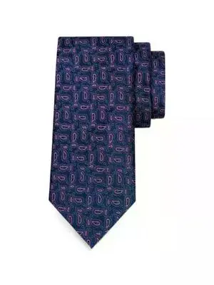 MARCO PASCALI Paisley-print Neck Ties - Blue