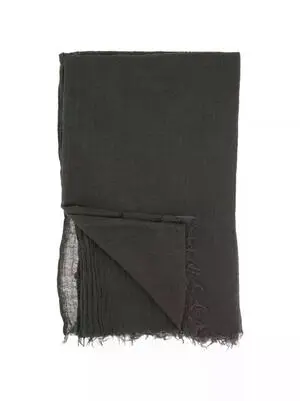 Destin Frayed-edge Scarf - Grey