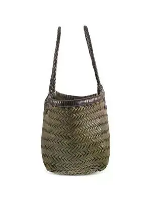 Dragon Nantucket Woven Leather Tote Bag