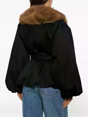 ROTATE BY BIRGER CHRISTENSEN Faux-fur Collar Jacket