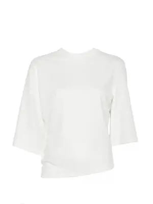 ELEH Draped Short-sleeve Sweater