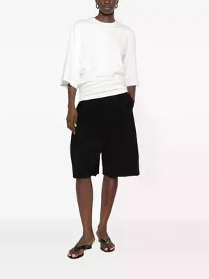 ELEH Draped Short-sleeve Sweater