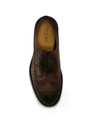 DOUCAL'S Brogue-detail Suede Shoes