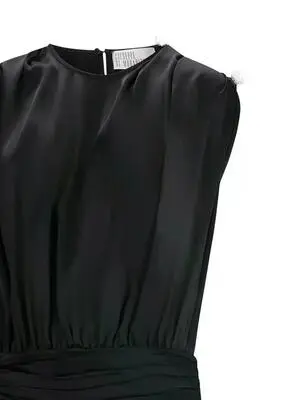Giuseppe Di Morabito Crystal-embellished Ruched Maxi Dress