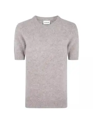 P.a.r.o.s.h Short-sleeve Knit Sweater - Grey