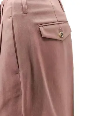 GOLDEN GOOSE Flavia Pleated Wide-leg Trousers