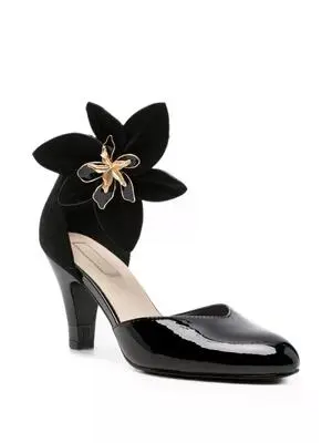 Liu Jo Flower-embellished Patent-finish Sandals