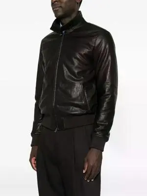 STEWART Leather Zip-up Jacket