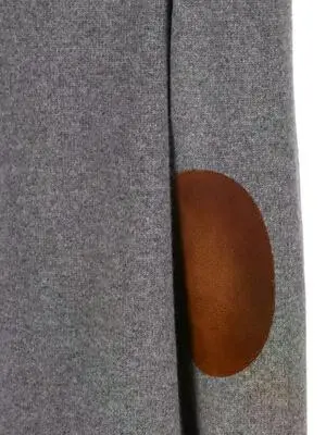 Prada Suede-panelled Wool Cardigan