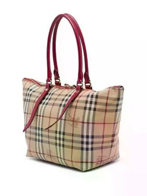 Burberry Haymarket Check Coated Canvas Salisbury Tote Bag
