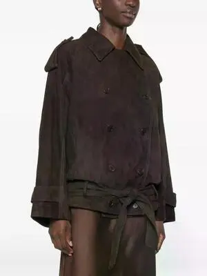 SALVATORE SANTORO Suede Double-breasted Jacket