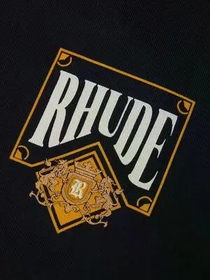 Rhude Graphic Print Hoodie - Black