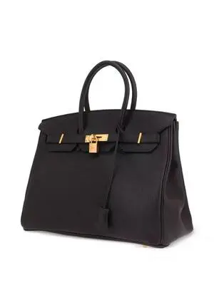 Hermès 35 Birkin Togo Leather Tote Bag - Black