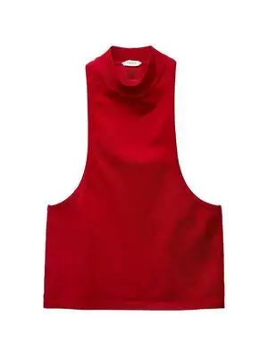 Versace Embroidered-logo Stretch Cotton-jersey Tank Top
