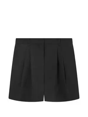 Mark Kenly Domino Tan Prisk Pleated Shorts