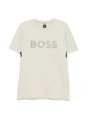 BOSS Logo-print Panelled T-shirt