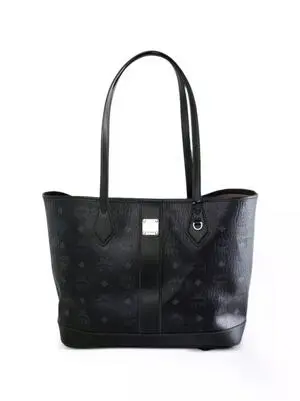 Mcm Small New Liz Monogram-print Tote Bag - Black