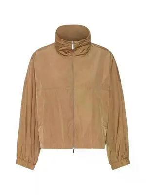 Max Mara Water-repellent Canvas Windbreaker Tobacco