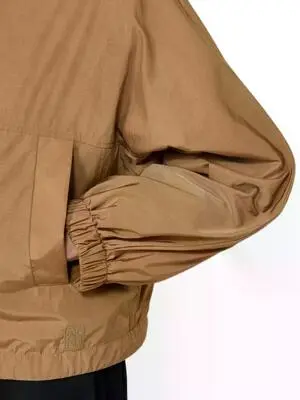 Max Mara Water-repellent Canvas Windbreaker Tobacco
