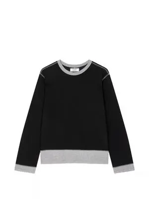 STUDIO TOMBOY Contrast-stitch T-shirt - Black