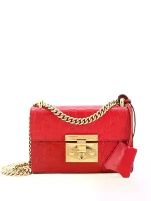 Gucci Padlock Shoulder Bag - Red