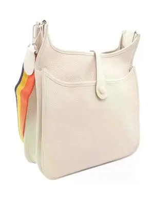 Hermès Clemence Evelyne Iii Pm Cross Body Bag - White