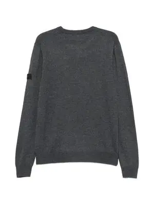 Peuterey Logo-patch Crew-neck Sweater - Grey
