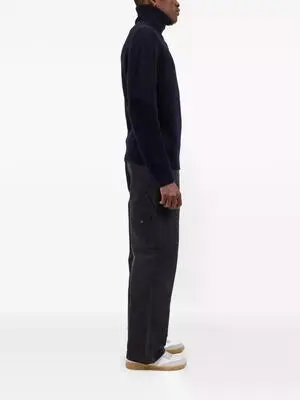 A.p.c. Ribbed-knit Half-zip Sweater