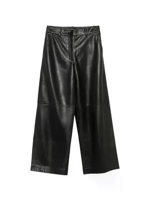P.a.r.o.s.h Wide-leg Leather Trousers