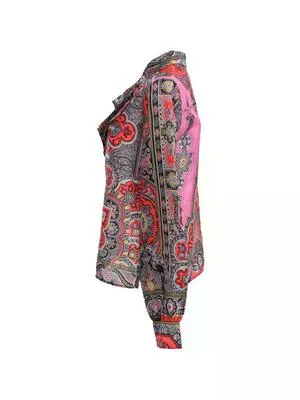 Etro Paisley-print Ruffle Blouse