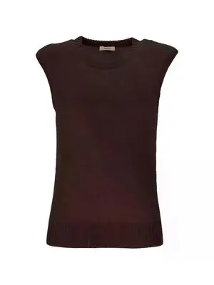 Agnona Ribbed-trim Knitted Top