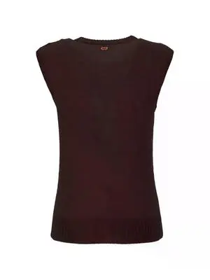 Agnona Ribbed-trim Knitted Top