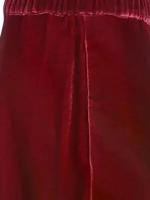 Aspesi Velvet-effect Pleated Maxi Skirt