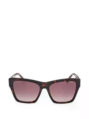 Guess Square Plastic Sunglasses - Brown