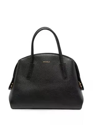 COCCINELLE Tylde Grained Leather Tote Bag - Black