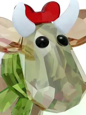 SWAROVSKI Mo Christmas Cow Ornament