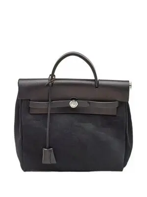 Hermès 2003 31 Herbag Satchel Bag - Black