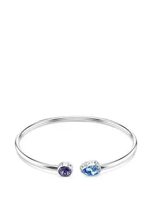 SWAROVSKI Chroma Crystal-embellished Open Bangle - Silver