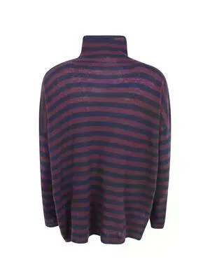 BASE Striped High-neck T-shirt