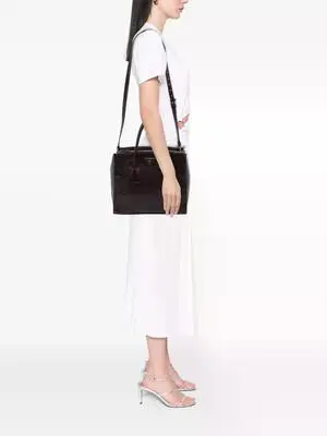 Prada Glace Calf Twin Pocket Double Handle Satchel