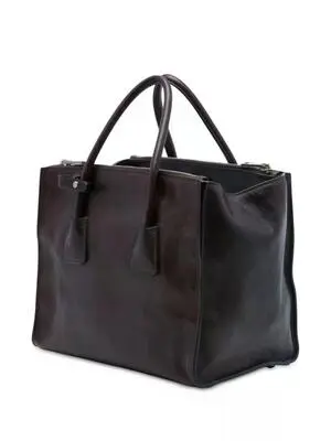 Prada Glace Calf Twin Pocket Double Handle Satchel