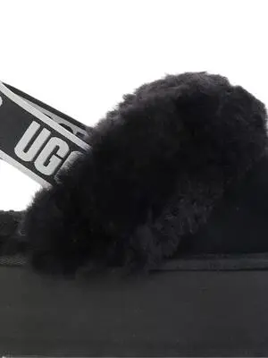UGG Shearling-trim Platform Slippers