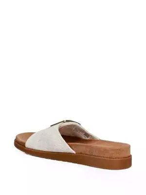 Toms Marin Buckle-detail Slides - Neutrals