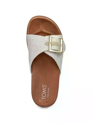 Toms Marin Buckle-detail Slides - Neutrals