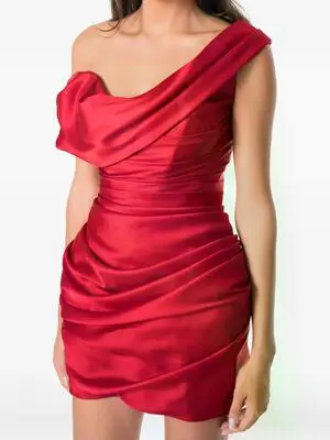 NORINA ST Mia Draped Lace-up Mini Dress
