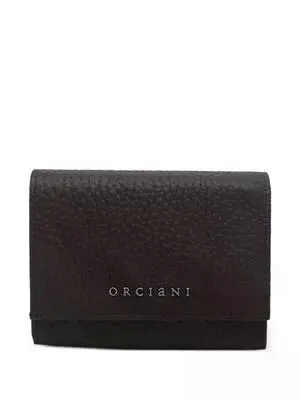 Orciani Grained-leather Wallet - Brown