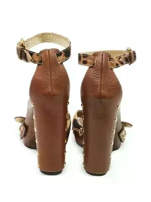 Gucci Leopard-print Platform Sandals