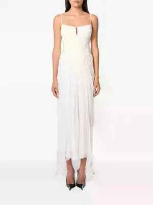 NORINA ST Cat Corset-style Pleated Maxi Dress