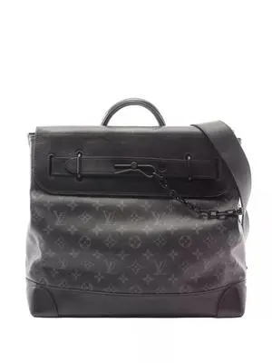 LOUIS VUITTON 2010-2026 Monogram Eclipse Steamer Pm Satchel - Black